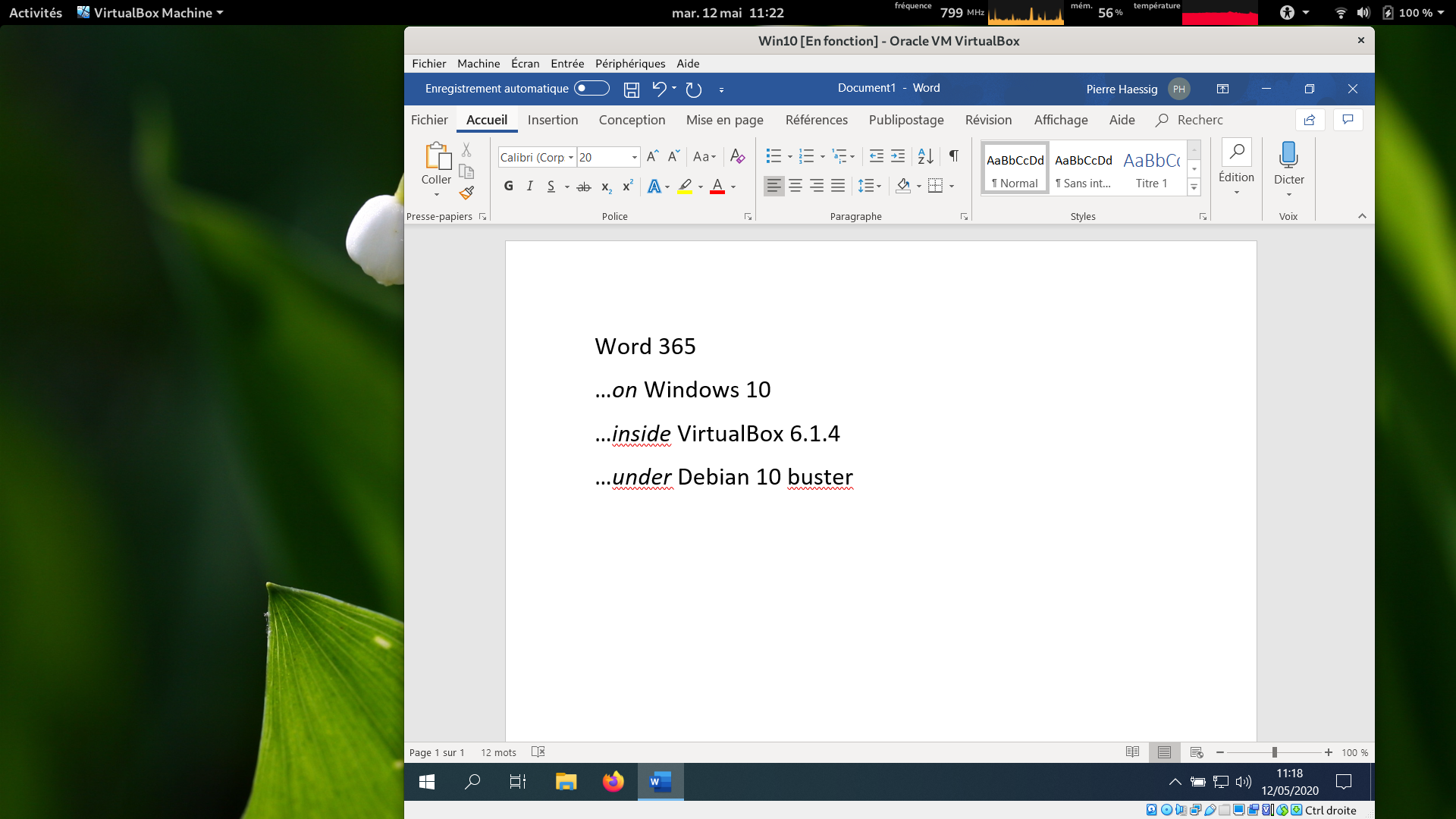 Solving Office 365 blank window issue under VirtualBox – pierreh.eu